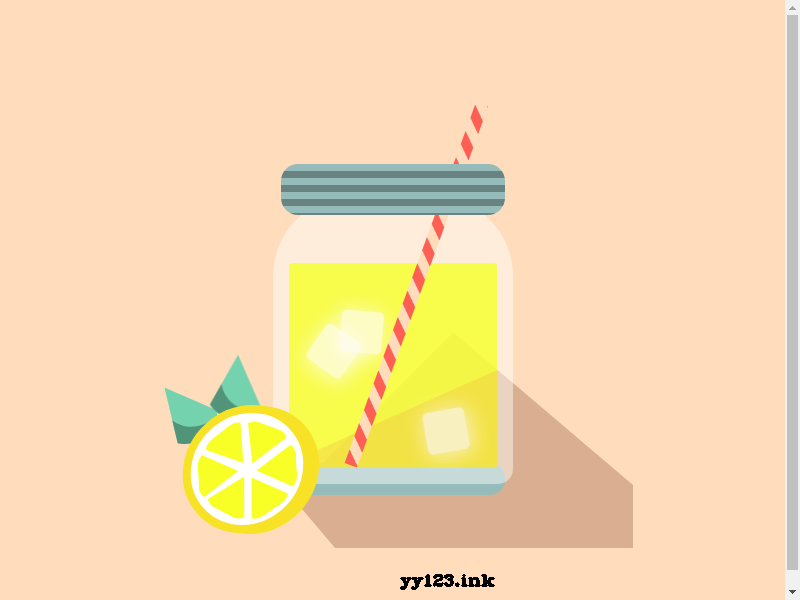 Css代码画的柠檬水玻璃瓶css水玻璃 Csdn博客