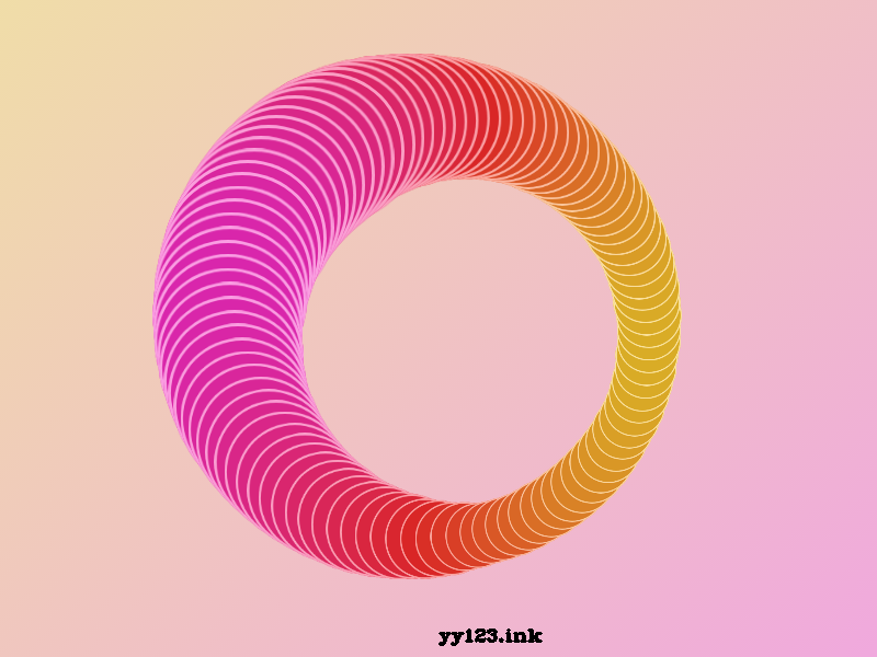 纯css3空心3d圆环动画js特效jscss 环形3d环绕旋转动画 环绕到中间时有高亮状态 Csdn博客 6865